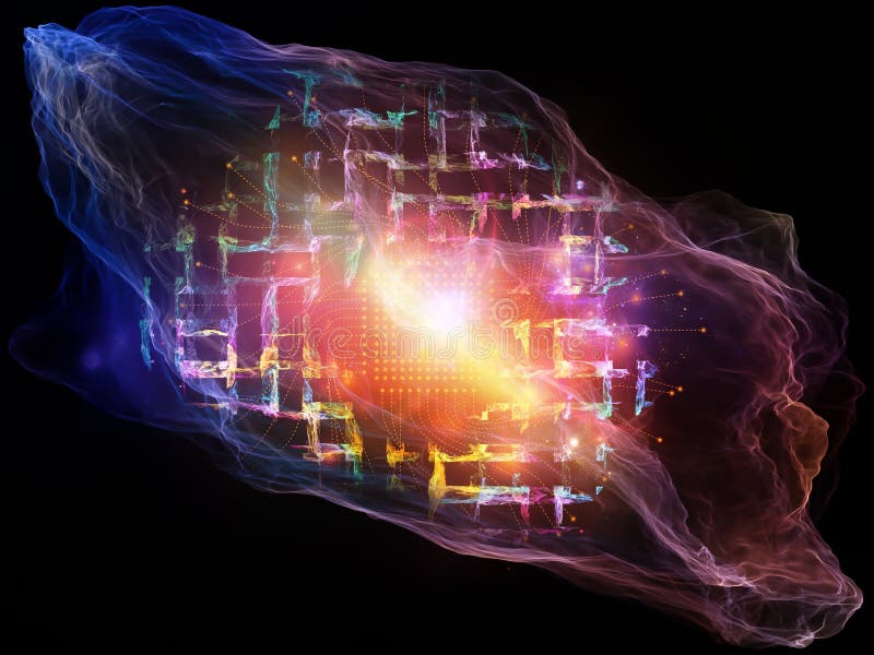 Mechanical Organic Particle Stock Illustration - Illustration of ...