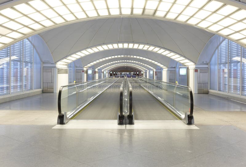 Mechanical Pathway in a Modern Building Stock Photo - Image of pathway ...