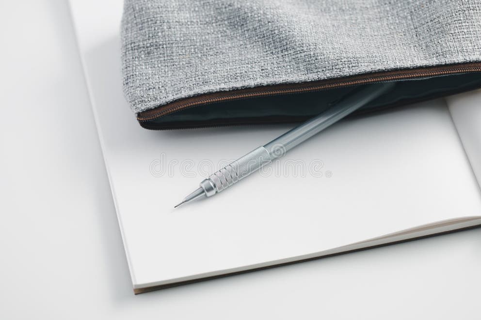 Mechanical Pencil and Notebook Stock Image - Image of mechanical, color ...