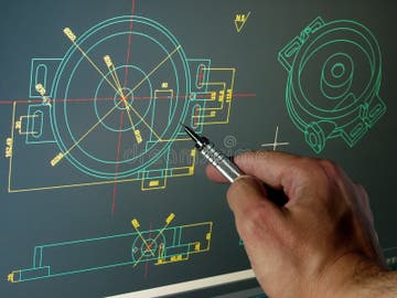 Mechanical Piece Cad Design Stock Image - Image of industry ...