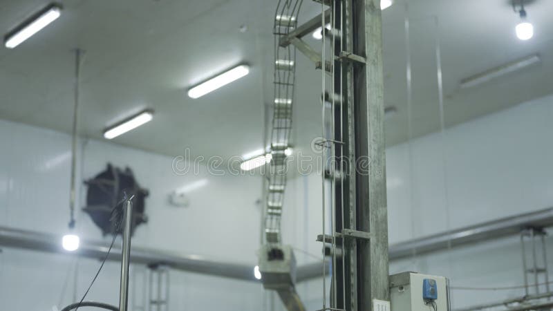 Mechanical Rail Guides Empty Cans Toward the Next Phase in the Food ...