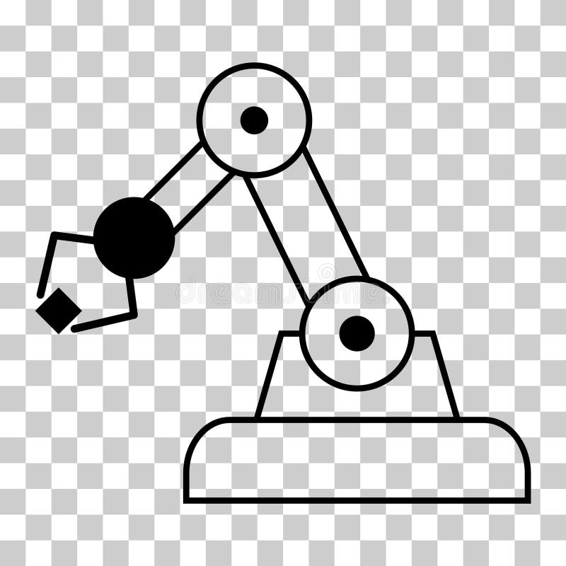 Mechanical Robot Arm Machine Icon, Technology Hydraulic Robotic Hand ...