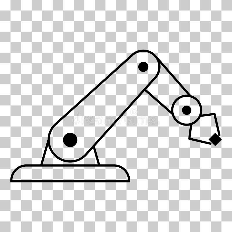 Mechanical Robot Arm Machine Icon, Technology Hydraulic Robotic Hand ...