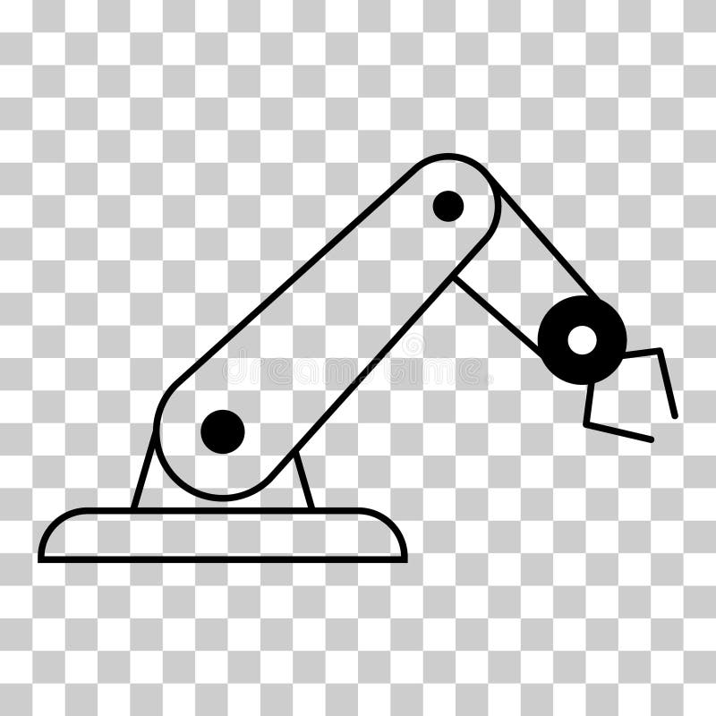 Mechanical Robot Arm Machine Icon, Technology Hydraulic Robotic Hand ...