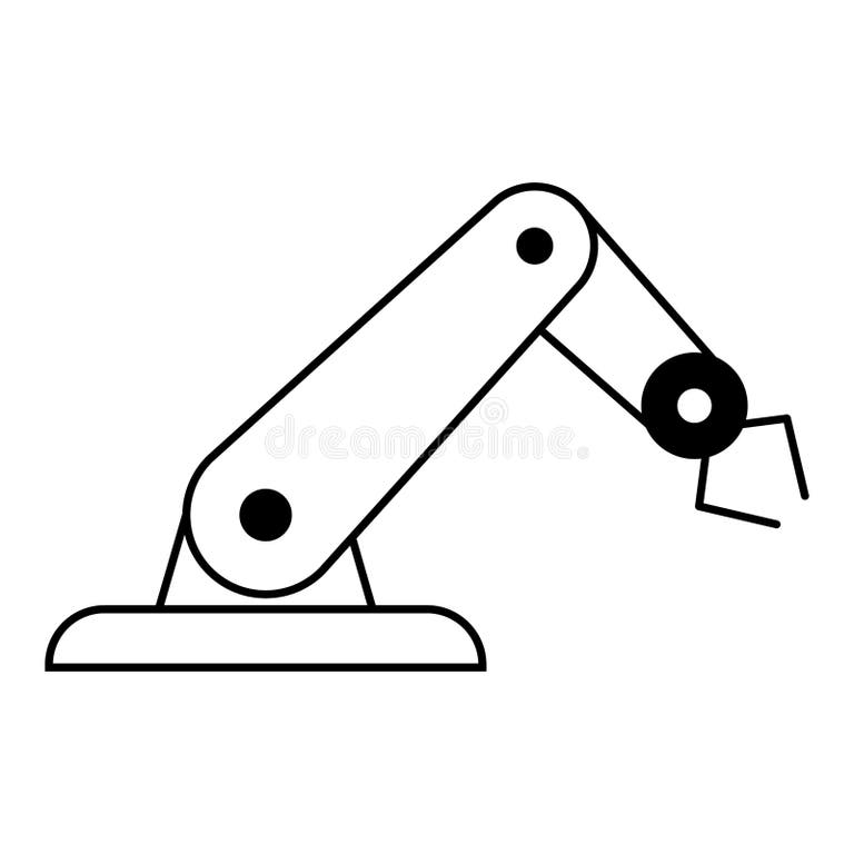 Mechanical Robot Arm Machine Icon, Technology Hydraulic Robotic Hand ...