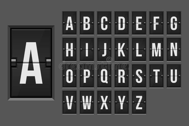 Scoreboard Alphabet and Set of Figures Stock Vector - Illustration of ... Scoreboard Alphabet and Set of Figures Stock Vector - Illustration of ...