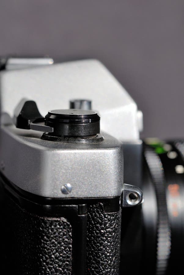 Mechanical SLR Camera Side View. Shallow Depth of Field Stock Photo ...