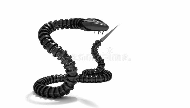 Mechanical snake stock illustration. Illustration of futuristic - 44741806