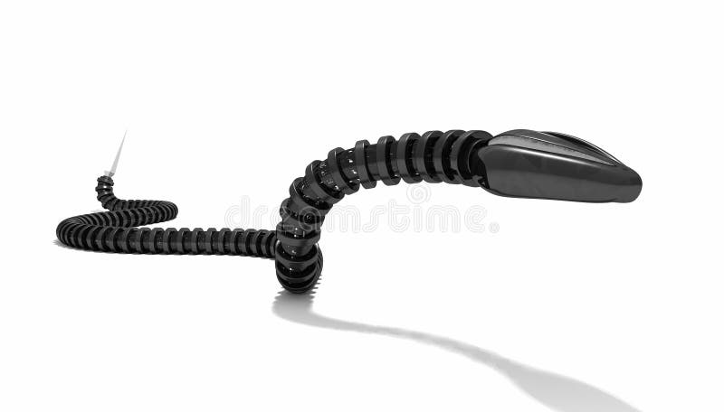Mechanical snake stock illustration. Illustration of steel - 44741811