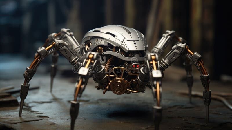 Mechanical Spider Robot with Microscopic Actuators and Articulated Legs ...