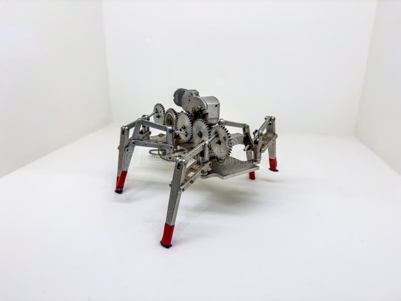 Mechanical Spider Robot Prototype with Gear Mechanism Stock Photo ...