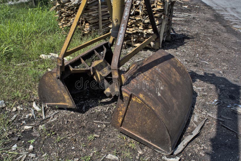 Bucket of Coal Loading Machine Stock Photo - Image of large, cargo ...