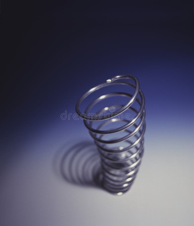 Mechanical spring stock image. Image of power, blue, background - 5686065