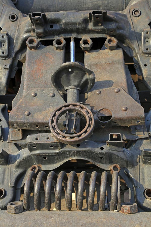 Mechanical Spring Bearing Device Stock Photo - Image of rust ...