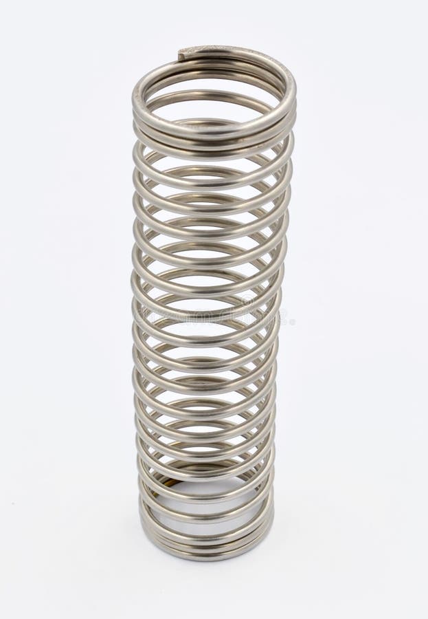 Mechanical spring stock photo. Image of hardened, component - 97207006