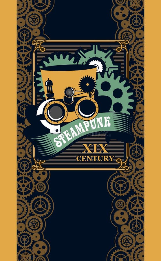 Mechanical steam punk stock vector. Illustration of machine - 72700815