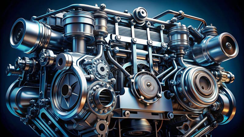 Mechanical Symphony: the Engine S Rhythmic Embrace Generative AI Stock ...