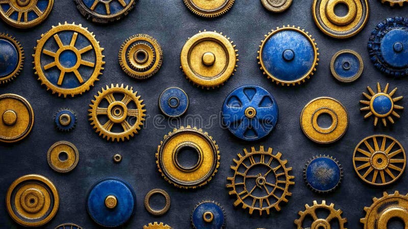 The Mechanical System Consists of Intricately Designed Gears that are ...