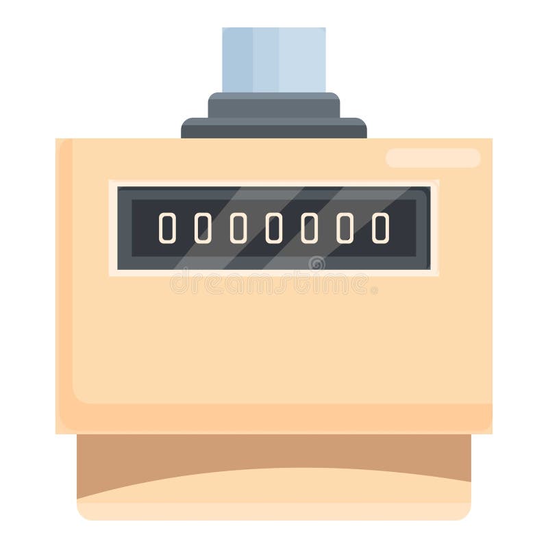 Mechanical Tally Counter Showing Zero Number Stock Vector ...