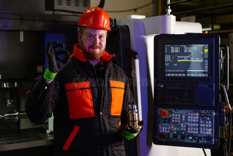 Mechanical Technician Operative of Cnc Milling Cutting Machine Center ...