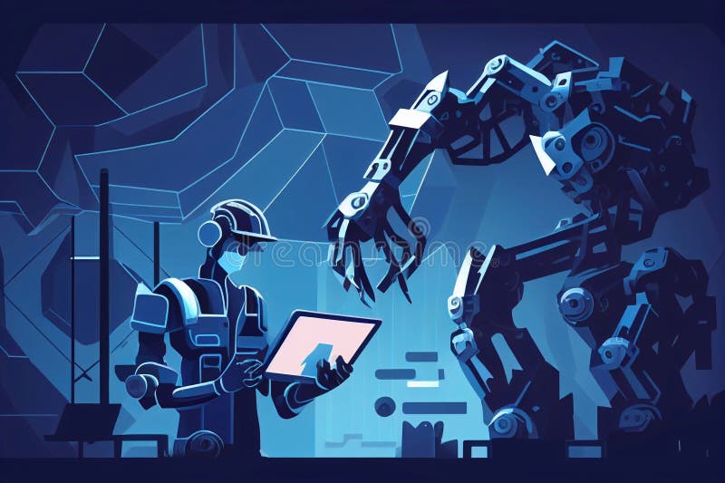 Mechanical Technician in Service and Safety Work by Stop Machine Stock ...