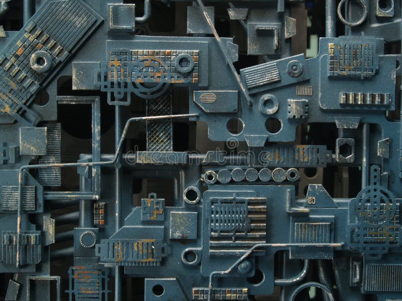 Mechanical Texture stock photo. Image of blue, construction - 7595636