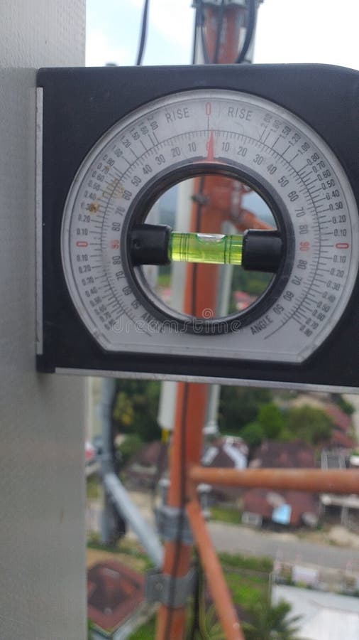 Mechanical Tilt Angelmeter Antena Sectoral Stock Image - Image of ...