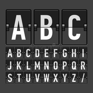 Flipping Alphabet Stock Illustrations – 91 Flipping Alphabet Stock ...