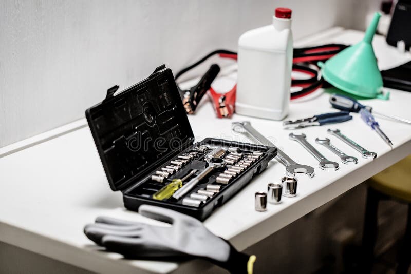 Mechanical tools stock image. Image of black, four, maintenance - 86966295