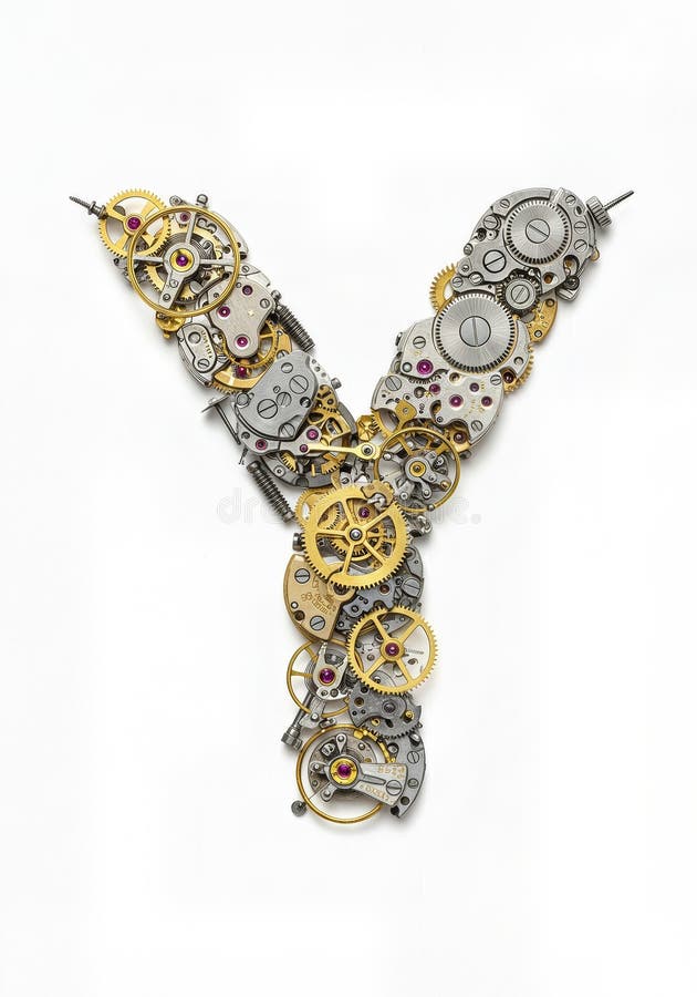 Mechanical Typeface Design Created from Vintage Clockwork Gears the ...