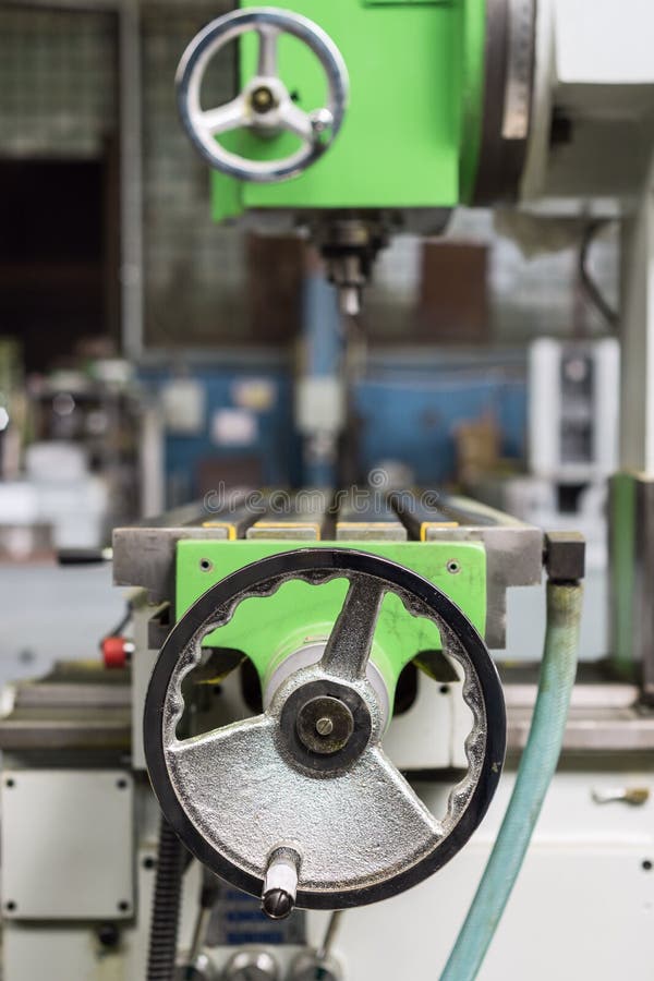 Mechanical Vertical Milling Machine. Stock Image - Image of industry ...