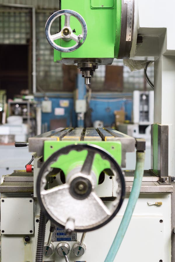 Handwheel for Control of the Milling Machine. Stock Photo - Image of ...