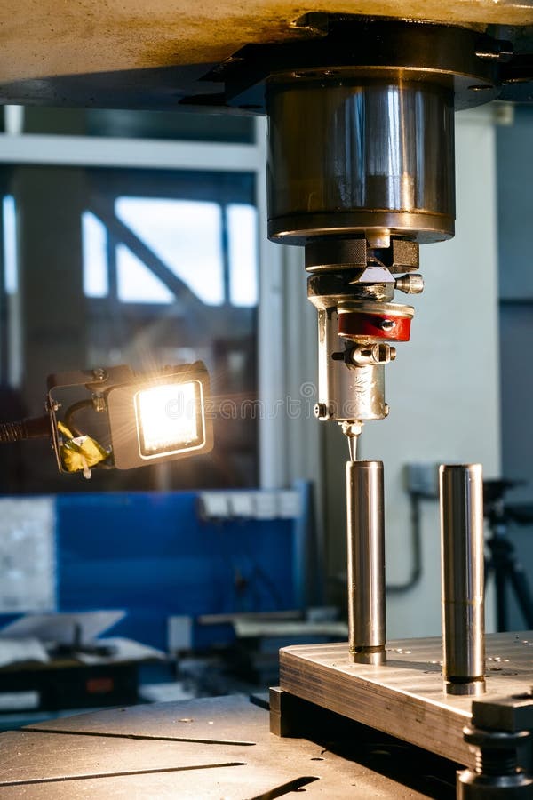 Mechanical Vertical Milling Machine. Stock Image - Image of factory ...