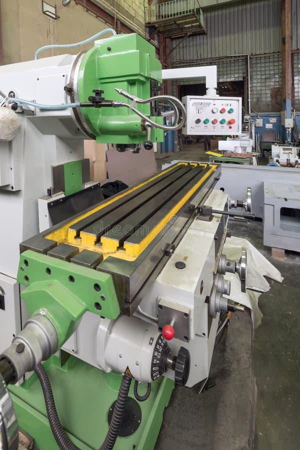 Mechanical Vertical Milling Machine. Stock Image - Image of vintage ...