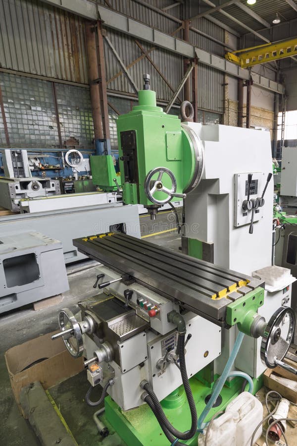 Mechanical Vertical Milling Machine. Stock Image - Image of machinery ...