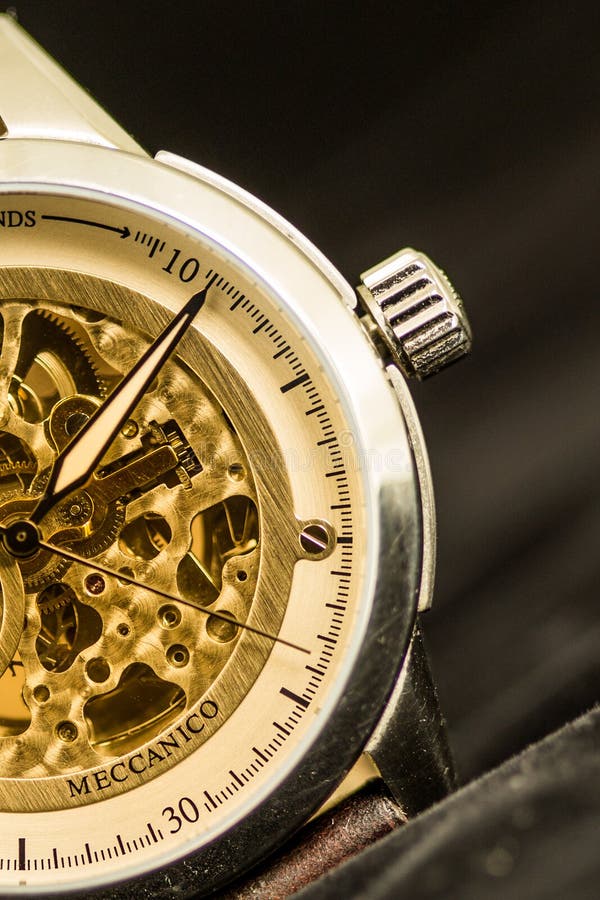 Double Balance Wheel stock image. Image of black, watch - 37587529