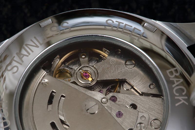 Mechanical watch details stock image. Image of motion - 39989417