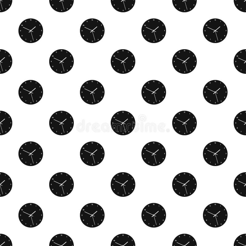 Mechanical Watch Pattern, Simple Style Stock Vector - Illustration of ...