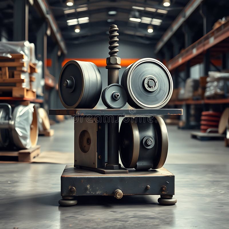 A Mechanical Weighing Scale with Industrial Weights Placed on a ...
