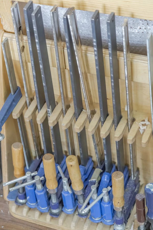 Mechanical Working Tool in a Small Carpentry Workshop Stock Image ...