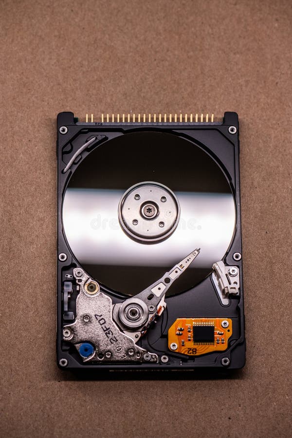 Mechanics Inside a Hard Disk Drive with Platter and Read Write Head ...