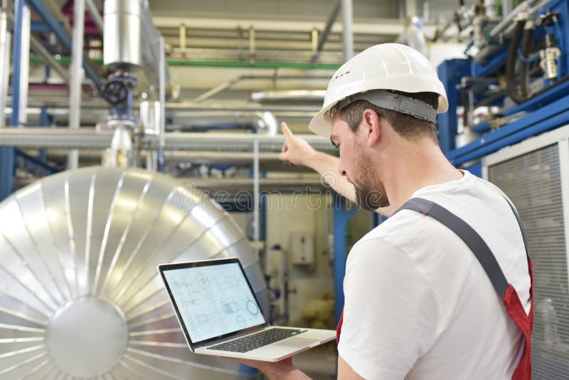 Mechanics Repair and Control a Machine in a Modern Industrial Plant ...