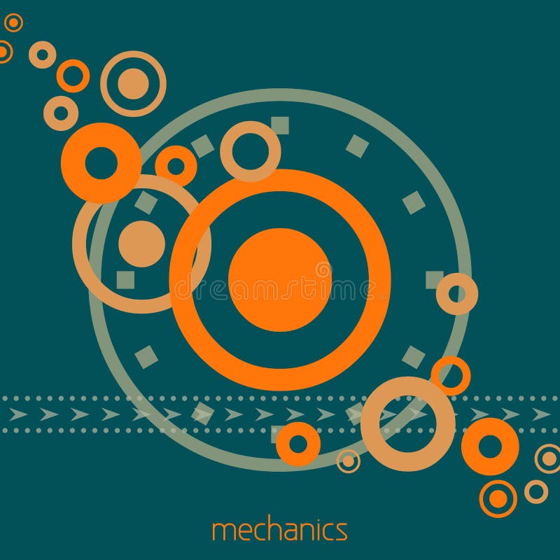 Mechanics. Rotating Components of Mechanical Unit. Vector Stock Vector ...