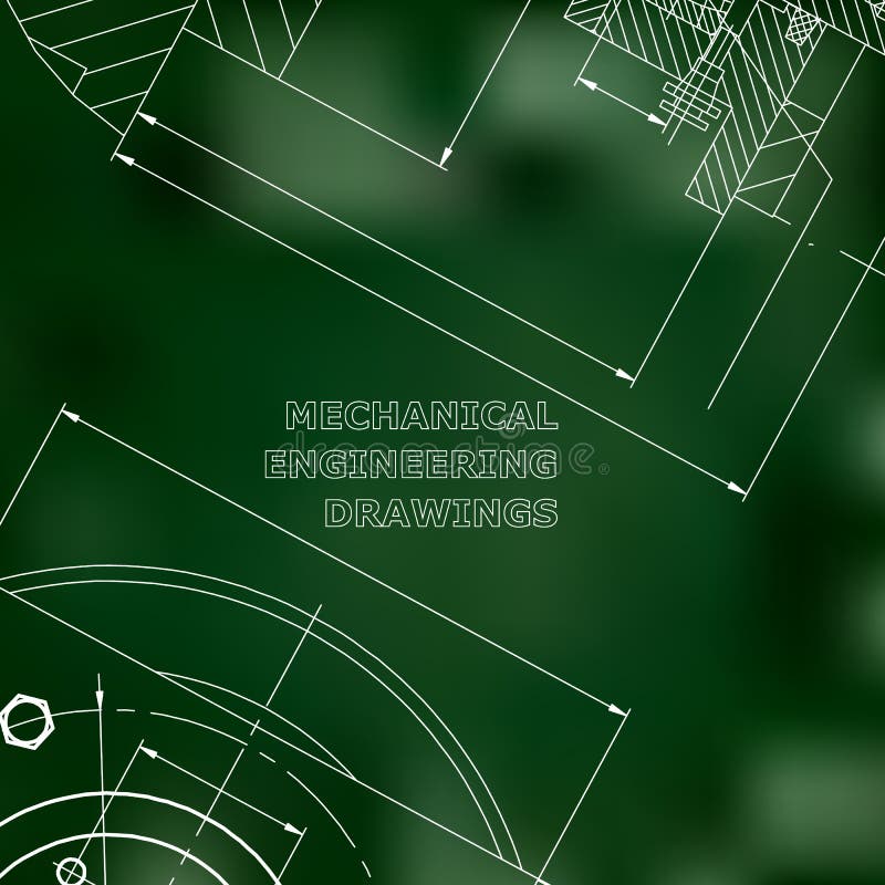 Mechanics. Technical Design Stock Illustration - Illustration of modern ...