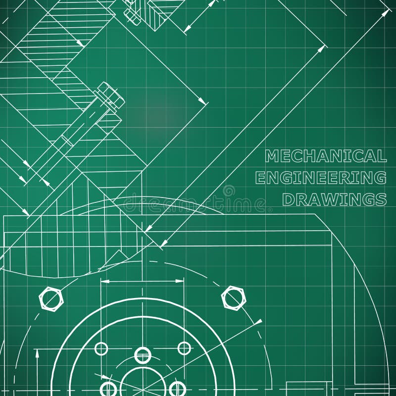 Mechanics. Technical Design. Engineering Style Stock Illustration ...