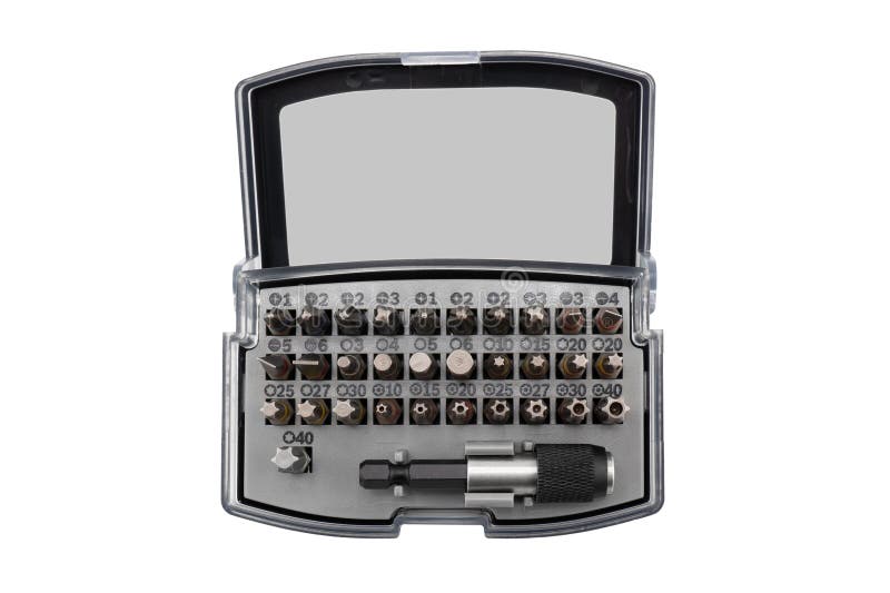 Mechanics Tool Set Isolated on White Background. Macro Shot Mechanics ...