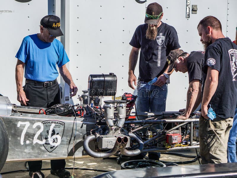 Mechanics Working on a Dragster Editorial Photo - Image of tuning ...