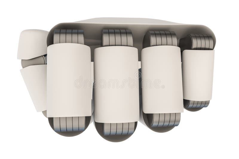 Mechanische Roboterhand Mit Der Faust Stock Abbildung - Illustration ...
