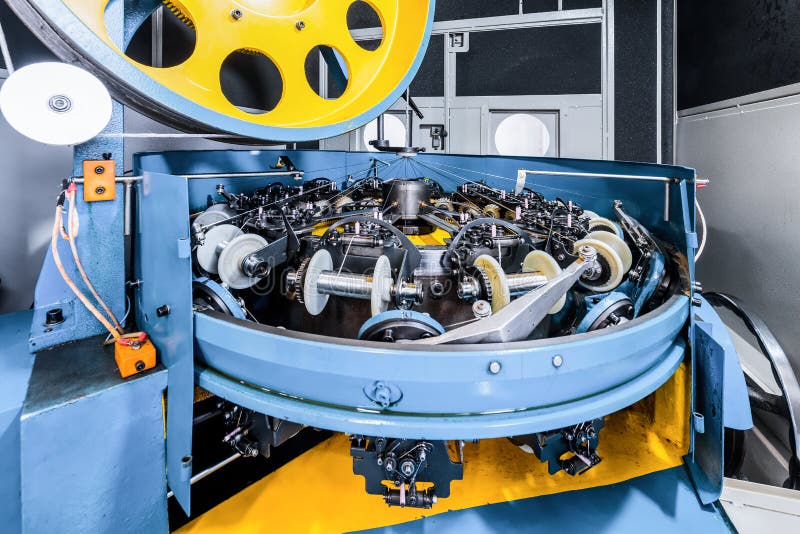 The Mechanism of the Braiding Machine. Stock Photo - Image of closeup ...
