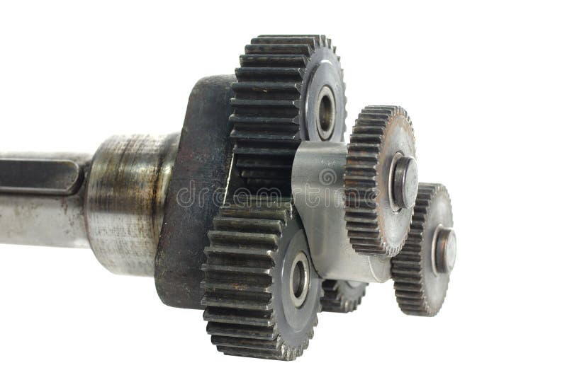 Mechanism with cog-wheels stock photo. Image of gear - 69256616